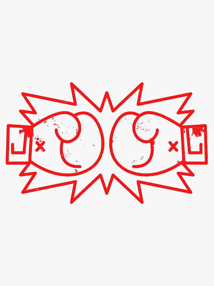 "Red Punch" Sticker for Sale by Mahanuma22 | Redbubble