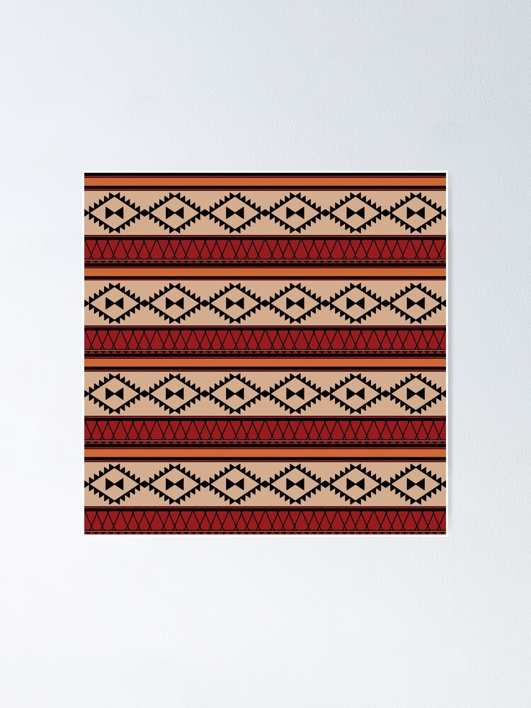"Navajo Gold Native American Tribal Blanket" Poster for Sale by Joy ...