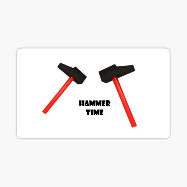 "Hammer time" Sticker for Sale by Thomasvdkraats | Redbubble