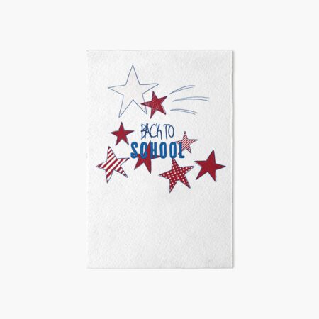 "Back to school, stars" Art Board Print for Sale by Lillieoandco ...