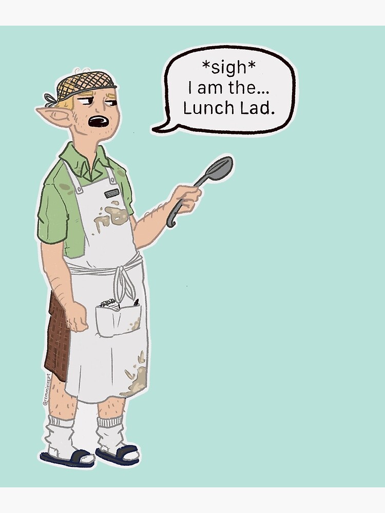 "Gilear Faeth Lunch Lad - Fantasy High, Dimension 20 Sticker" Poster ...