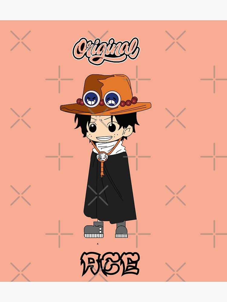 "original Ace-one piece" Sticker for Sale by Chrisdave-B | Redbubble