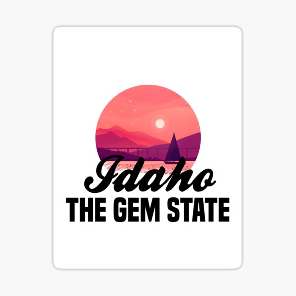 "Idaho The Gem State" Sticker for Sale by MrJArts | Redbubble