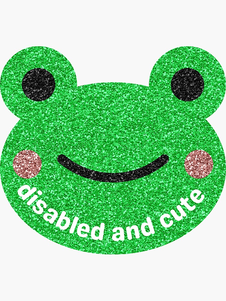 "disabled and cute frog" Sticker for Sale by murdypls | Redbubble