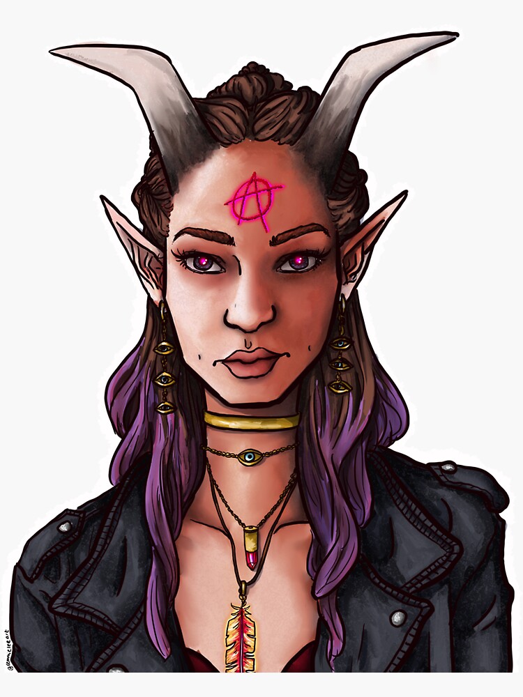 "Fig Faeth - Dimension 20" Sticker for Sale by RemmieLeeArt | Redbubble