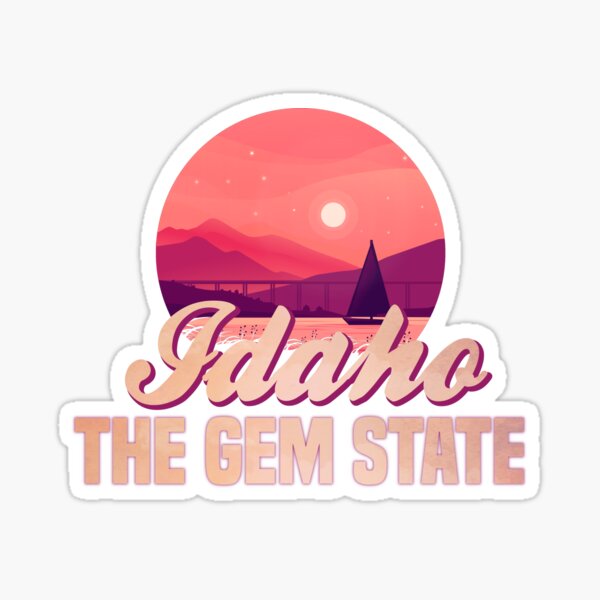"Idaho The Gem State" Sticker for Sale by MrJArts | Redbubble
