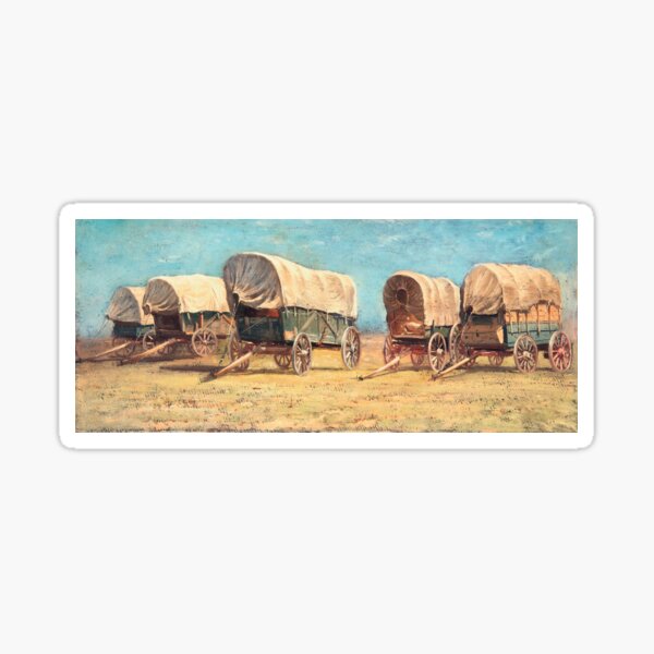 "Covered wagons" Sticker for Sale by lisu277 | Redbubble
