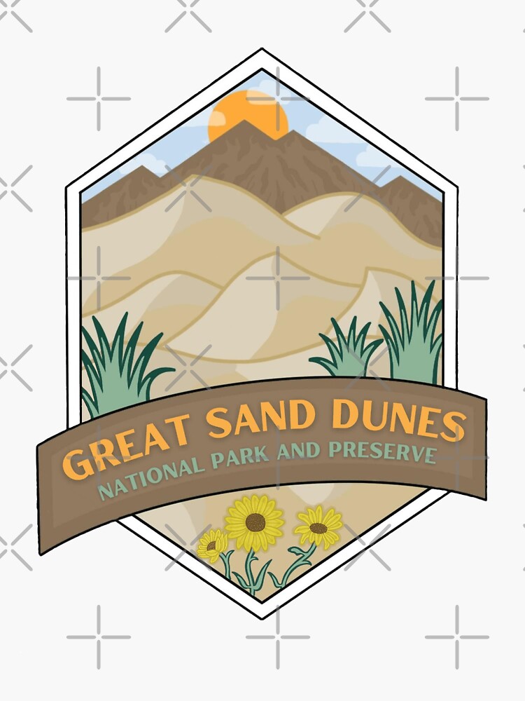 "Great Sand Dunes NP Logo" Sticker for Sale by EverixsArtwork | Redbubble