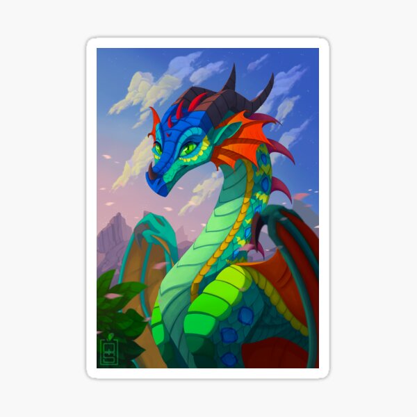 "~Wings of Fire Glory" Sticker for Sale by QuailSoup | Redbubble