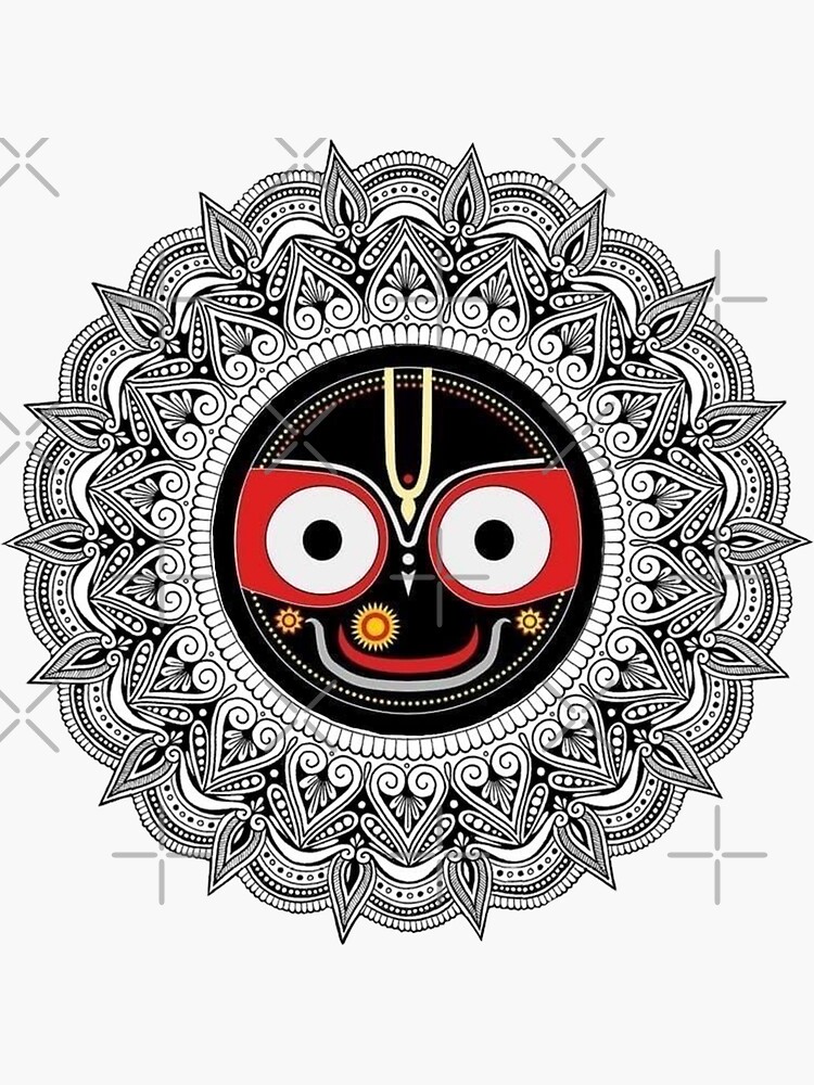 "Jagannath jai Jagannath lord Jagannath " Sticker for Sale by Krishnavi ...