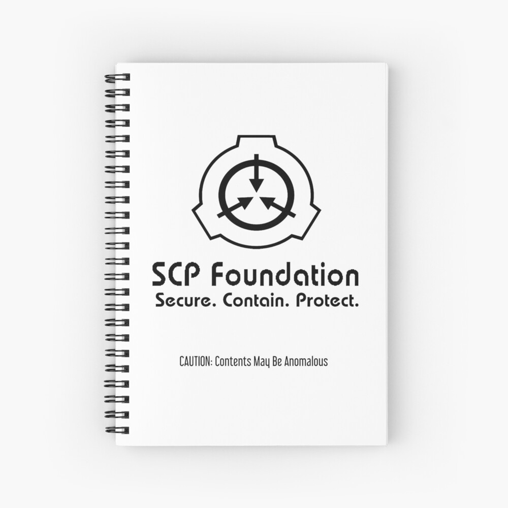 "SCP Foundation Logo" Spiral Notebook for Sale by Omnavis | Redbubble