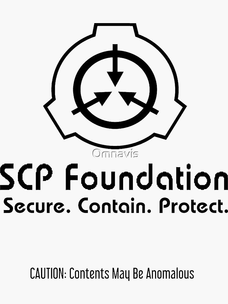 "SCP Foundation Logo" Sticker for Sale by Omnavis | Redbubble