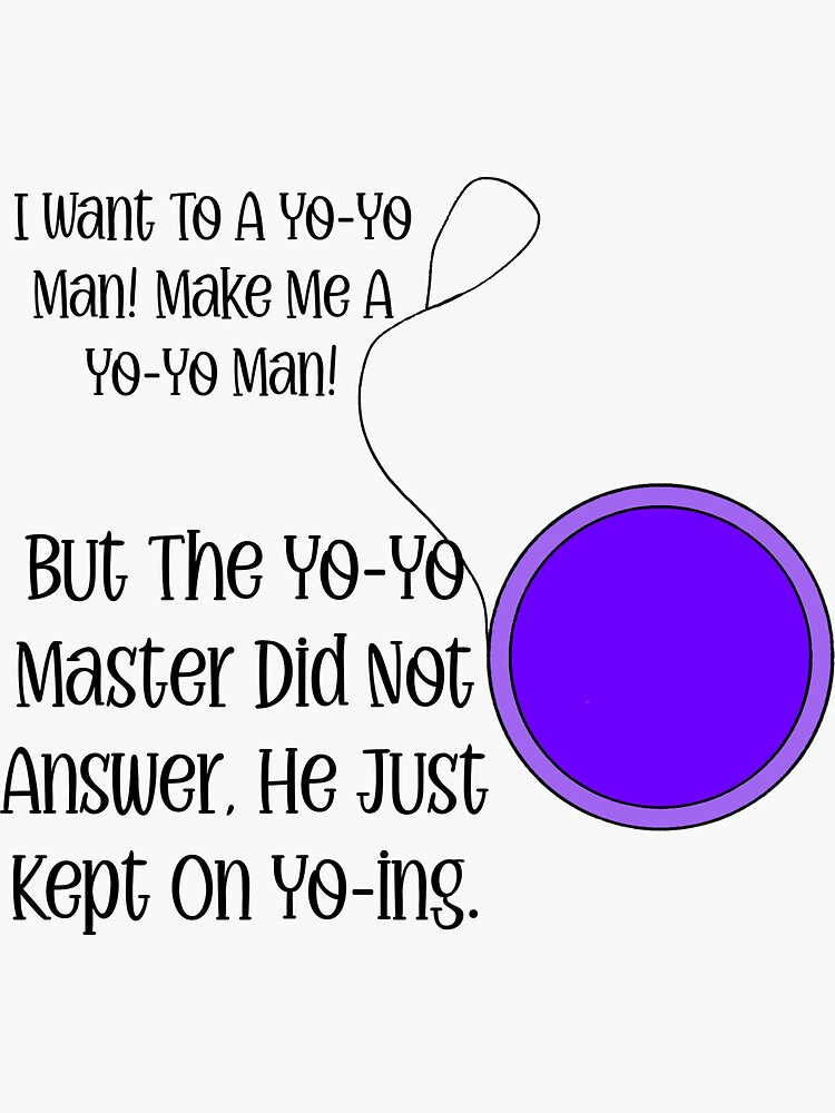 "Yo-Yo Man Vine" Sticker for Sale by SuperTurtleco | Redbubble