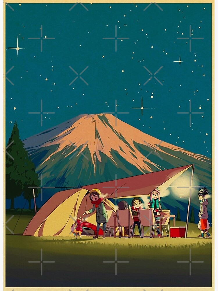 "Yuru Camp" Poster for Sale by zathworkart | Redbubble
