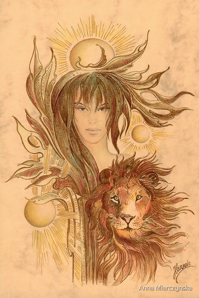 ""THE LEO" - Protective Angel for Zodiac Sign" by Anna Miarczynska ...