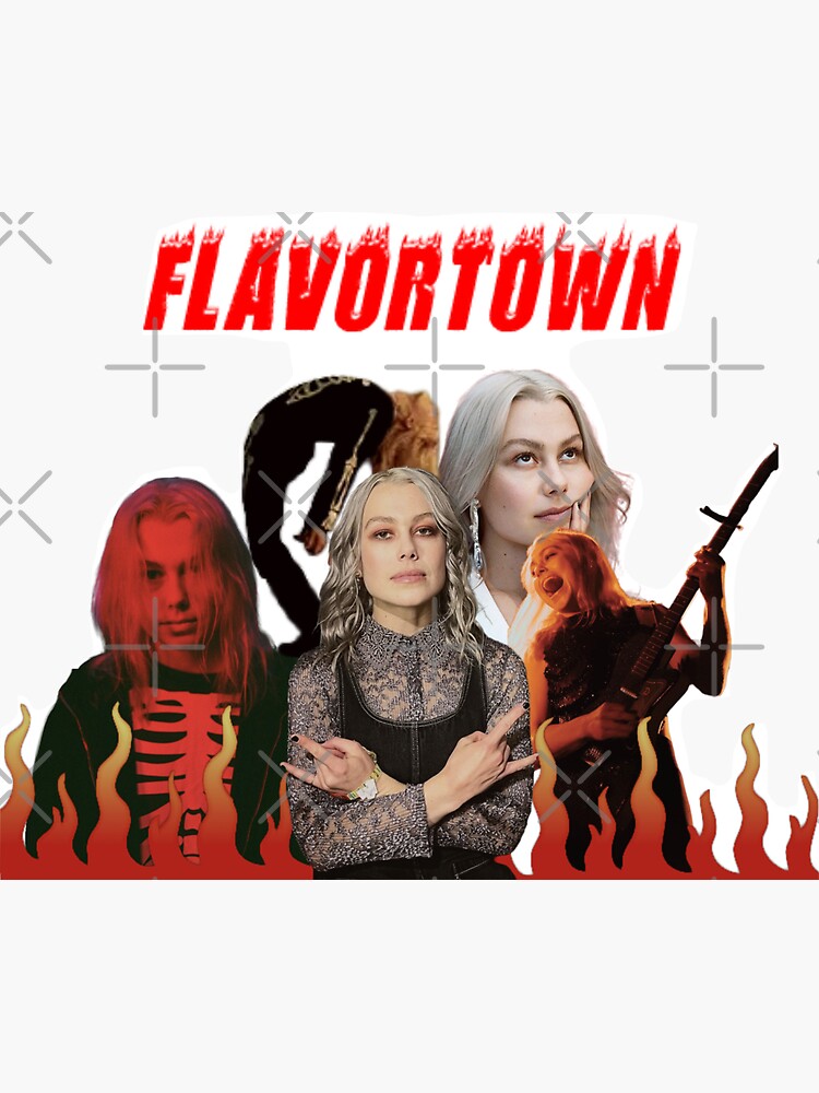"phoebe bridgers flavortown" Sticker for Sale by jseward14 | Redbubble