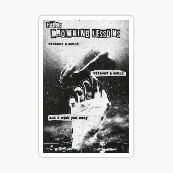 "four: drowning" Sticker for Sale by ciearadawnart | Redbubble