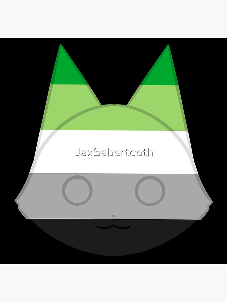 "Aromantic Cat Icon Design" Poster for Sale by JaxSabertooth | Redbubble