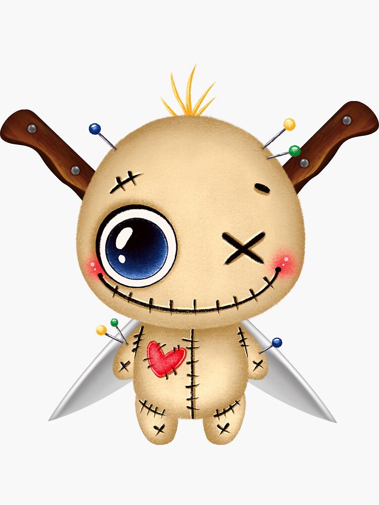 "VooDoo fairy doll " Sticker for Sale by Msmagoo | Redbubble