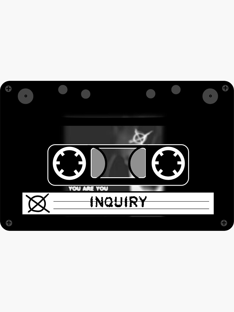 "INQUIRY Marble Hornets Cassette Tape" Sticker for Sale by havensea ...