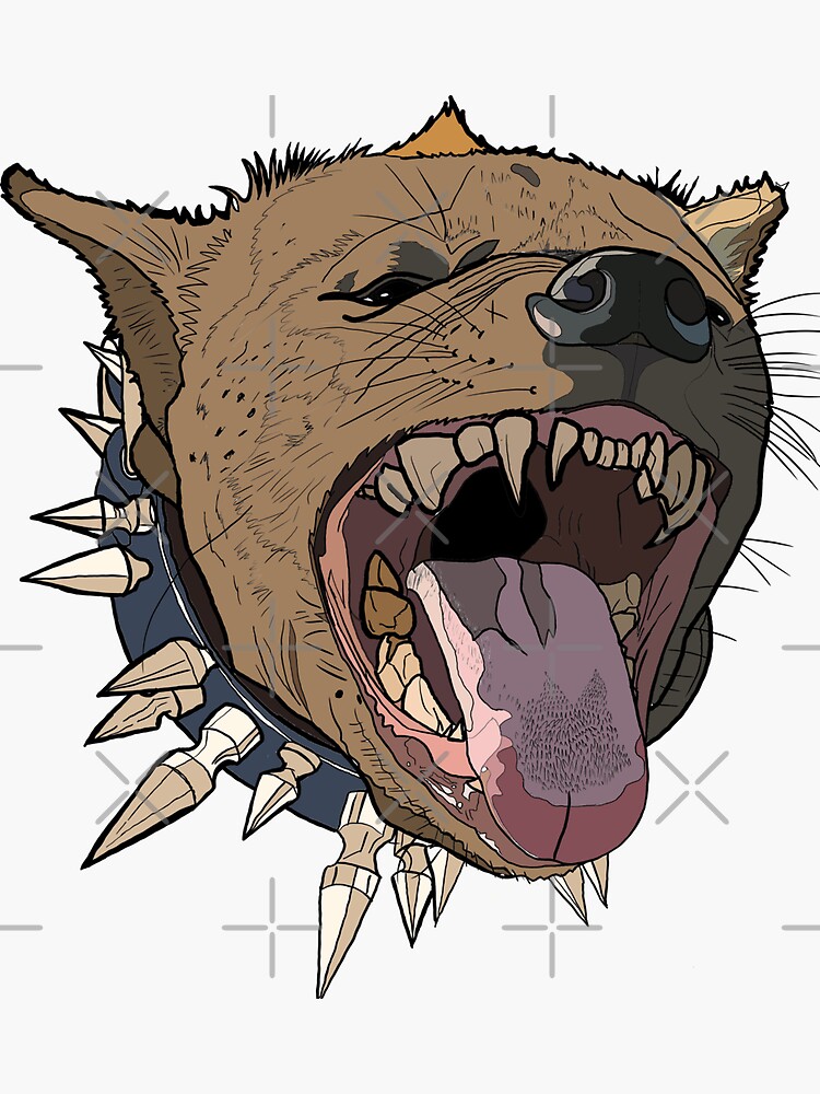 "ANIMAL HYENA" Sticker for Sale by Dsn-art-1hicham | Redbubble