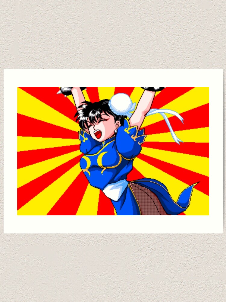 "Classic Chun Li PC98 style pixelart " Art Print for Sale by Tark ...