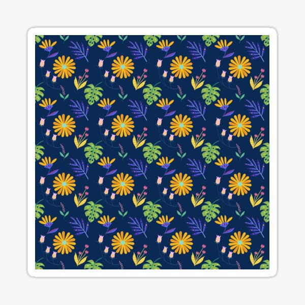 "Flower pattern a3" Sticker for Sale by marunstudio | Redbubble