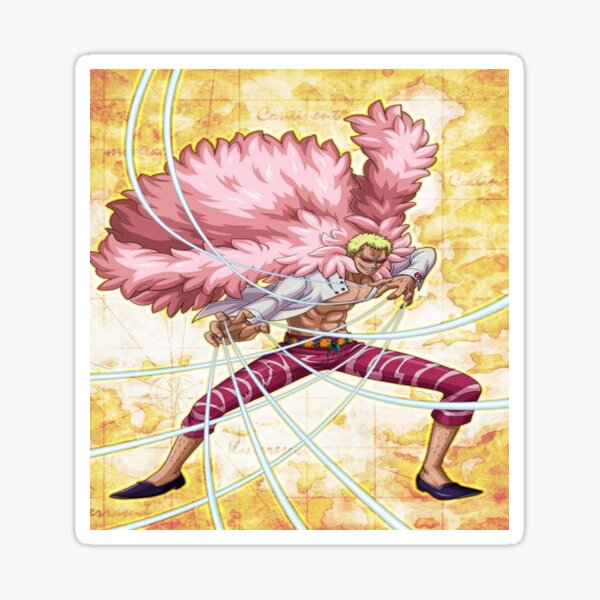 "One Piece Doflamingo" Sticker for Sale by betjohn | Redbubble