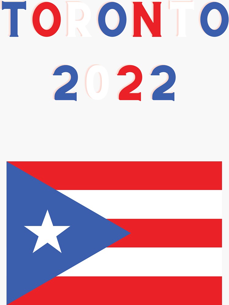 "Toronto 2022 Puerto Rico Flag Caribana" Sticker for Sale by TdotMax ...