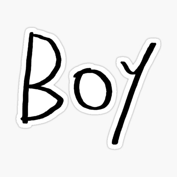 "Boy" Sticker for Sale by kiippers | Redbubble