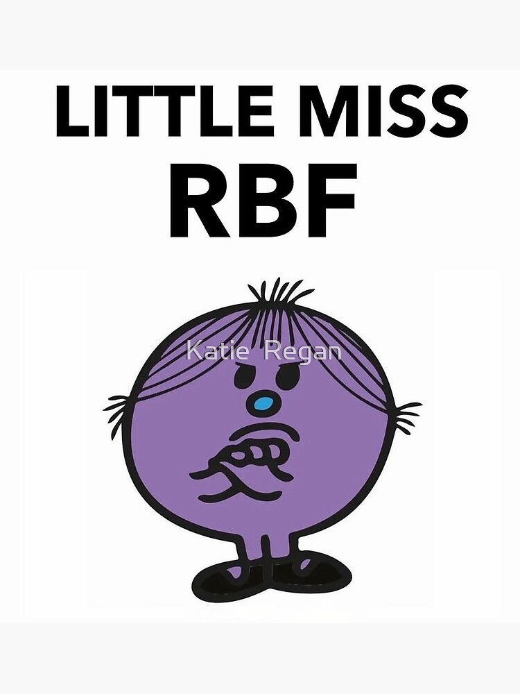 "Little Miss Mister RBF Meme Graphic" Sticker for Sale by ktr39 | Redbubble