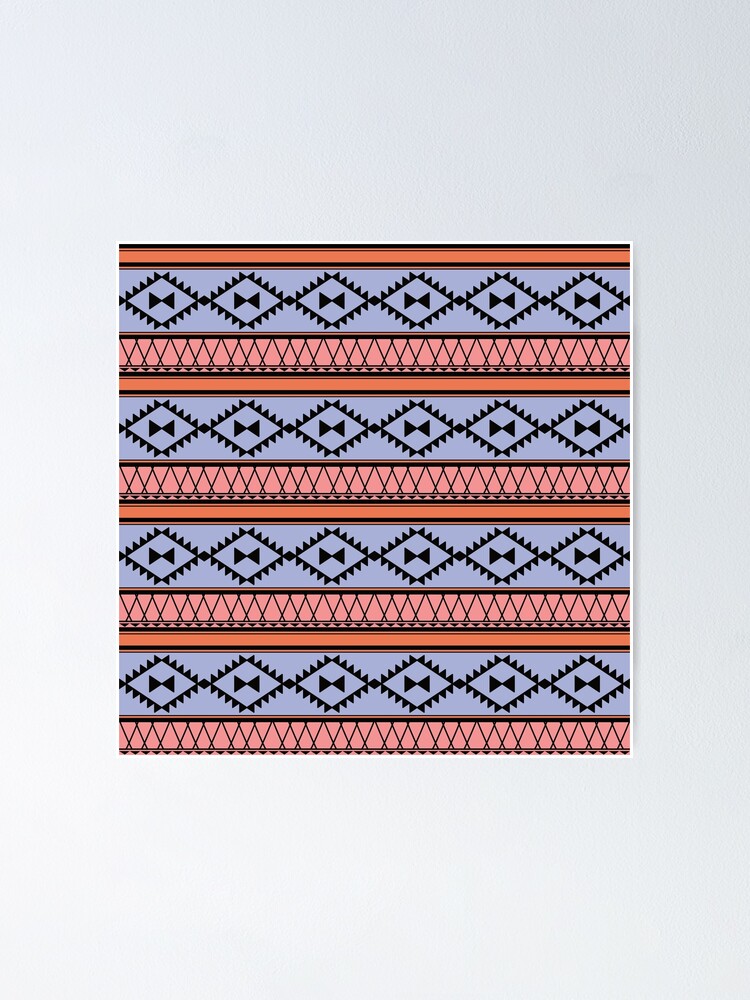 "Navajo Sky Native American Tribal Blanket" Poster for Sale by Joy ...