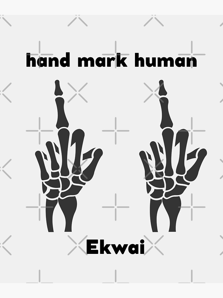 "hand mark human part skeleton cartilage skin sign hanging ten black ...