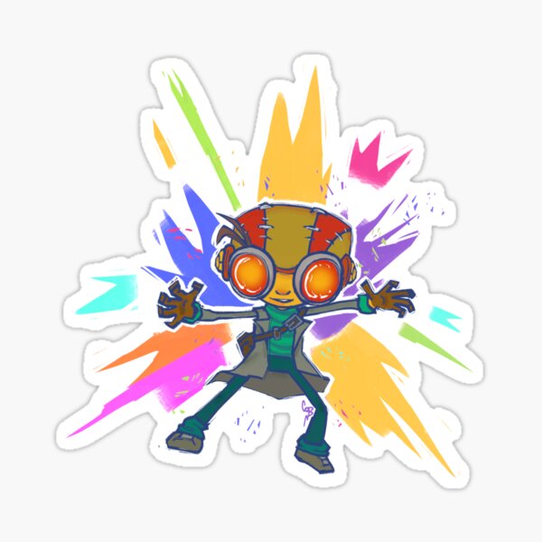"Psychonauts Raz" Sticker for Sale by cabrazz | Redbubble