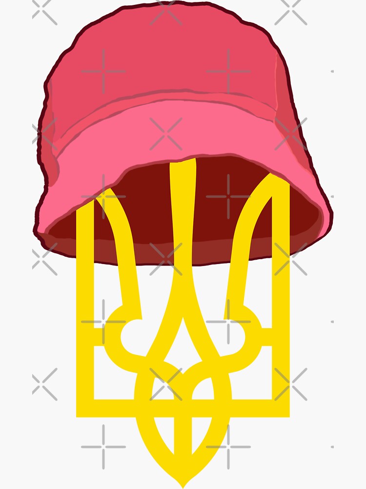 "Italy Ukraine Trident Tryzub Kalush Hat Orchestra Stefania" Sticker ...