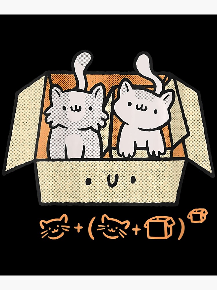 "Womens Kawaii Cats In A Box Japanese Anime Cat Kitten Lovers V-Neck ...