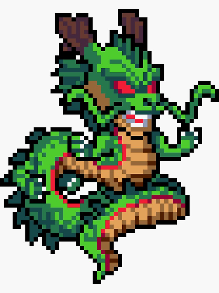 "Dragonball Shenron HQ Pixel Edition" Sticker for Sale by adventfan ...