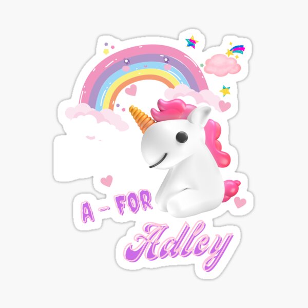 "Youtube A For Adley | White & pink Unicorn cute T - shirt Design ...