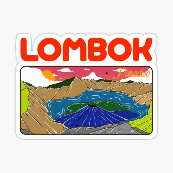 "Lombok Paradiso" Sticker for Sale by Artthree | Redbubble