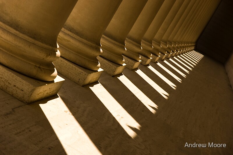 "Legion of Honor, Column Shadows" by Andrew Moore | Redbubble