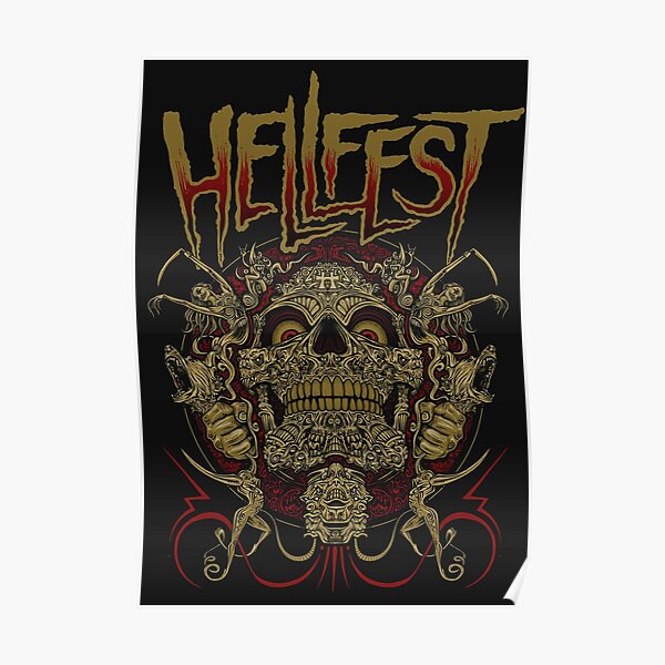 "Best seller Hellfest logo" Poster for Sale by gvincentnn | Redbubble