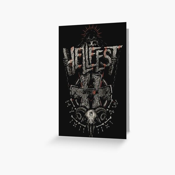 "Hellfest logo" Greeting Card for Sale by gvincentnn | Redbubble