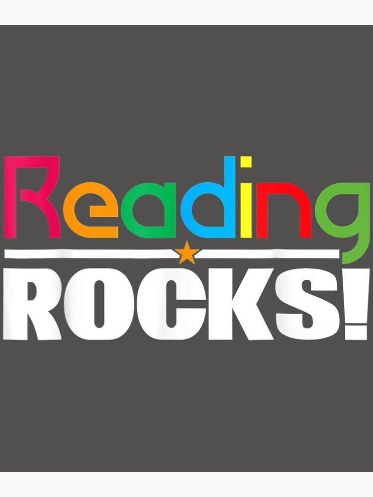 "Book Lovers Reading Rocks" Poster for Sale by LewLewwww | Redbubble