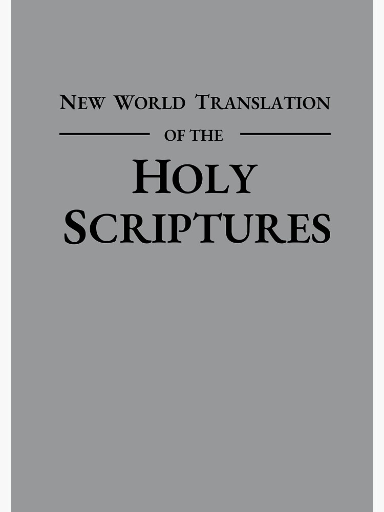 "JW Bible - New World Translation of the Holy Scriptures" Sticker for ...