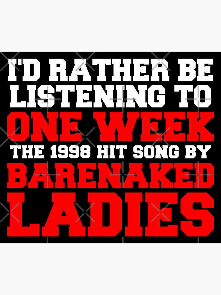 "One Week BNL" Sticker for Sale by cwbs | Redbubble