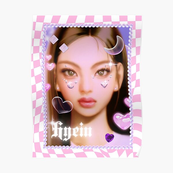"NewJeans Hyein Y2K Deco Photocard" Poster for Sale by xenocene | Redbubble