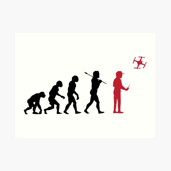 "The evolution of drone !" Art Print for Sale by sebmatton | Redbubble