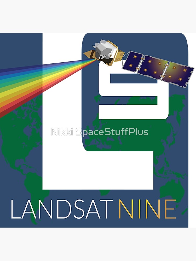 "Landsat 9 Logo" Poster for Sale by Spacestuffplus | Redbubble