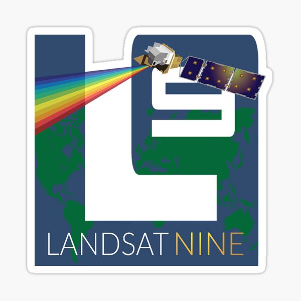 "Landsat 9 Logo" Sticker by Spacestuffplus | Redbubble