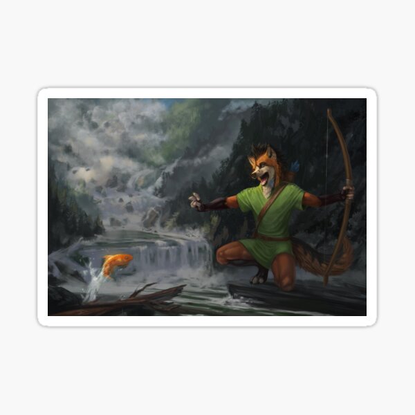 "Robin hood" Sticker for Sale by Ilya Royz | Redbubble
